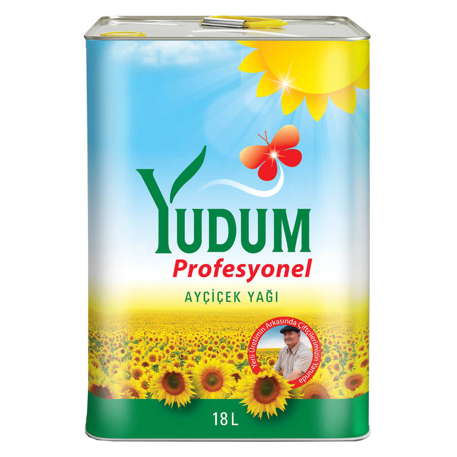 Yudum 18 lt Profesyonel Ayçiçek Yağı Teneke
